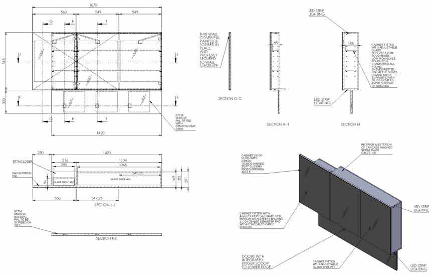 Cabinet Drafting & Casework Shop Drawings Services