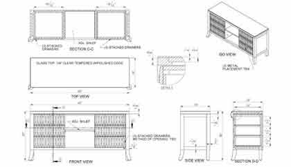 Cabinet Drafting & Casework Shop Drawings Services