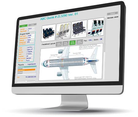 BOM Configurator using DriveWorks for Aircraft Seating Area | USA