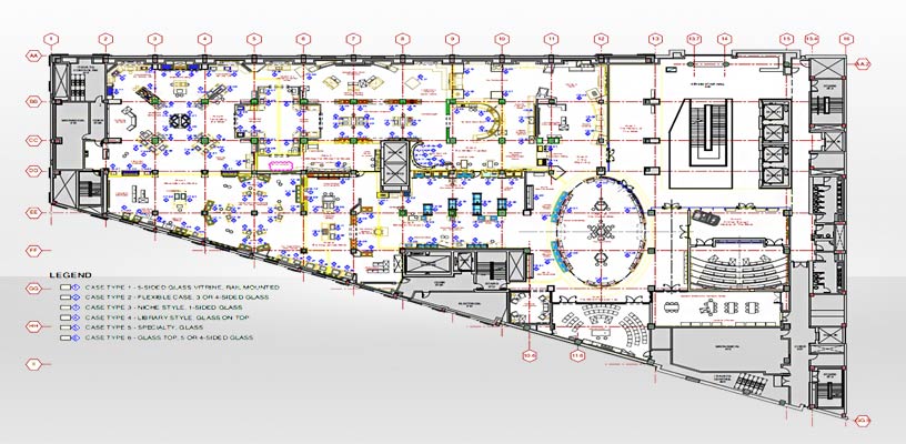 Millwork & Casework Shop Drawings from Architectural Plans of Museum ...