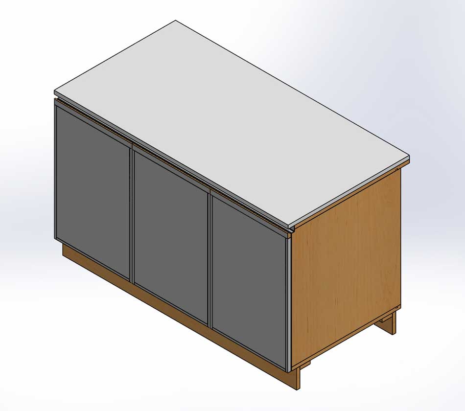 Architectural Millwork Shop Drawings for Institutional Furniture