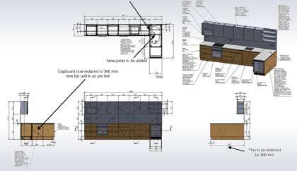Kitchen Millwork Drafting & Custom Joinery Drawings Services