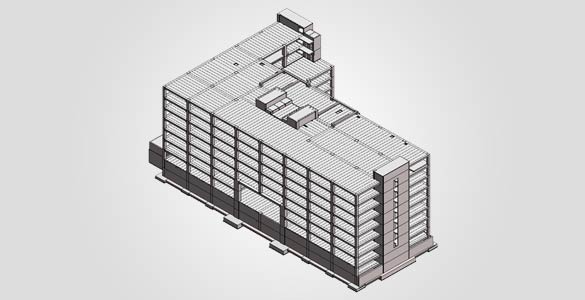 Revit Structural Model with LOD 450 for Office Building | India