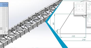 3D CAD modeling for steel structure manufacturer | Russia